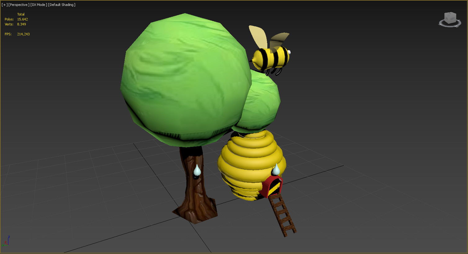 ArtStation - Lowpoly Bee House (untextured) | Game Assets