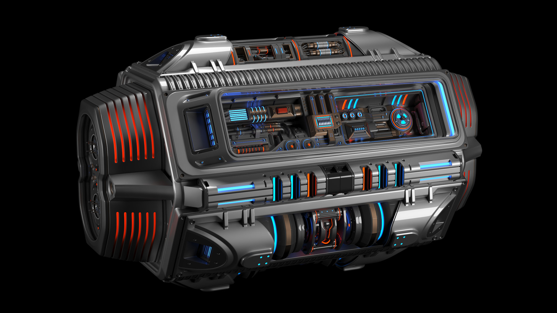 ArtStation - Sci Fi Mega Engine KITBASH 3D model | Resources