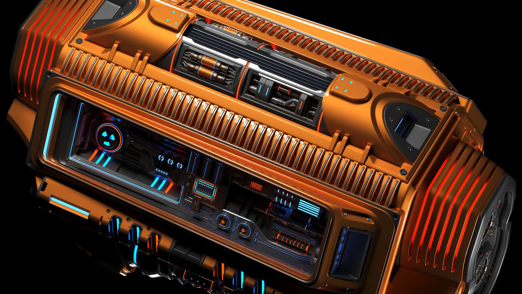 ArtStation - Sci Fi Mega Engine KITBASH 3D model | Resources