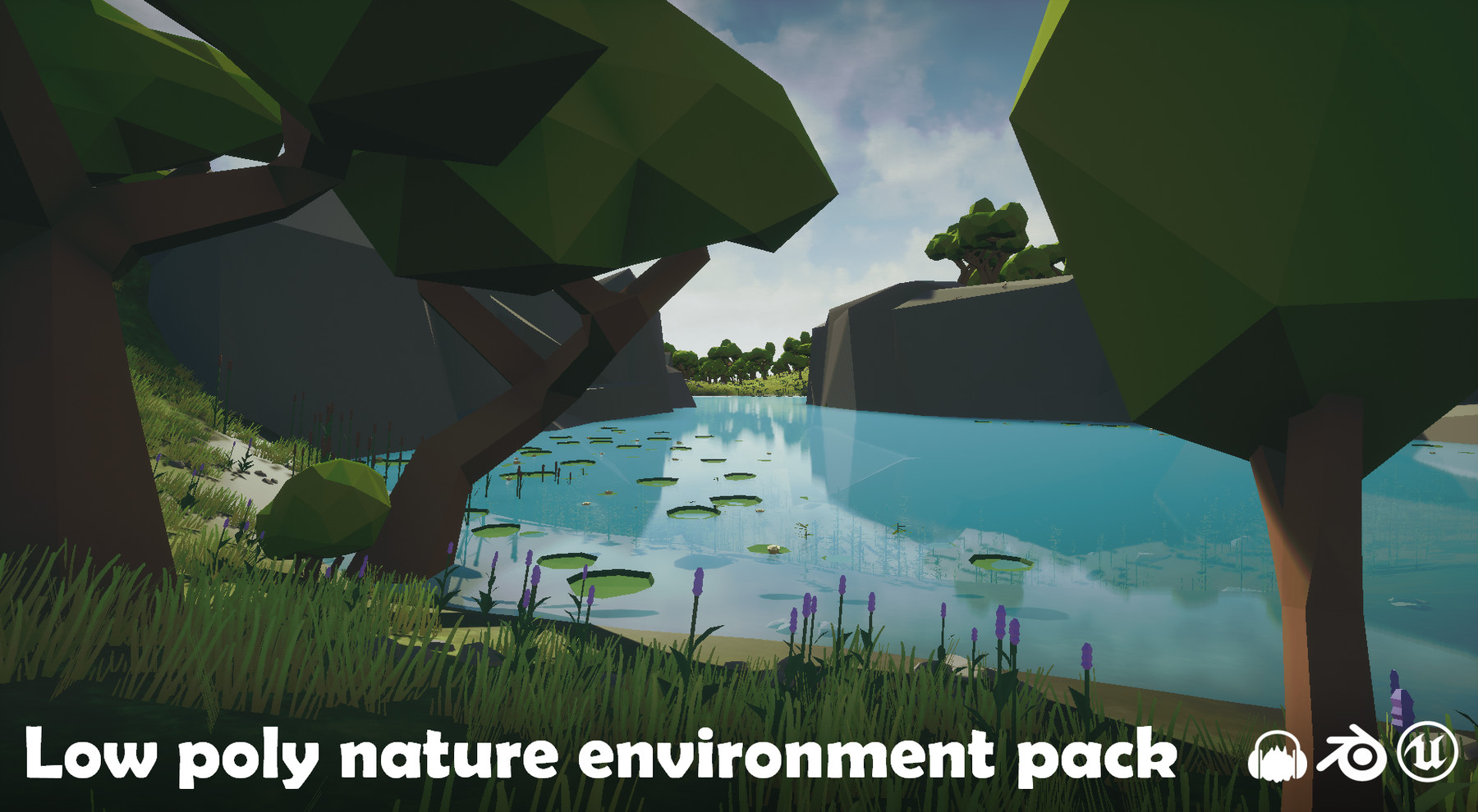 ArtStation - Low poly nature environment pack | Game Assets