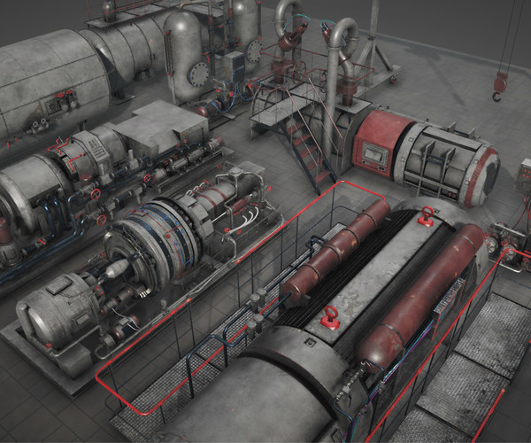 ArtStation - Machinery compartment devices pack for Unity | Game Assets
