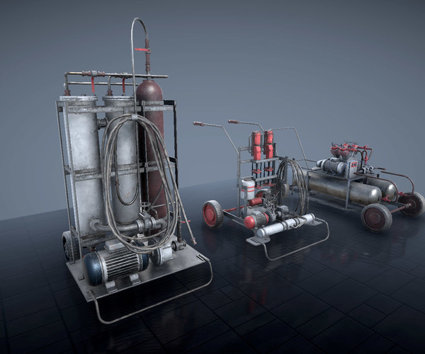 ArtStation - Portable machinery devices pack for Unity | Game Assets