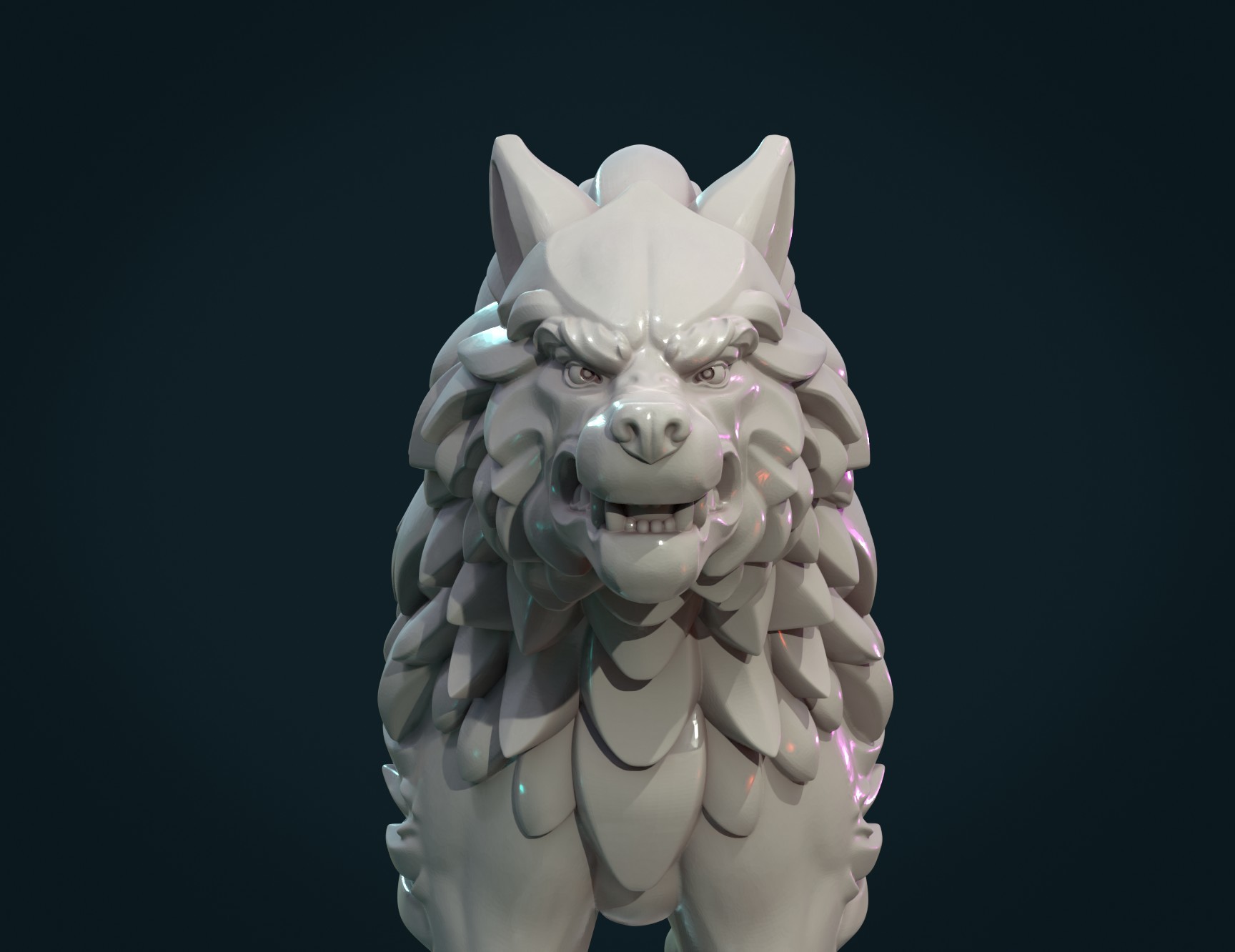 ArtStation - Wolf Sculpture | Resources