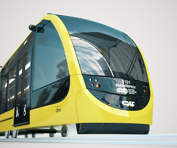 ArtStation - CAF Urbos tram 4k texture PBR ready Low-poly | Game Assets