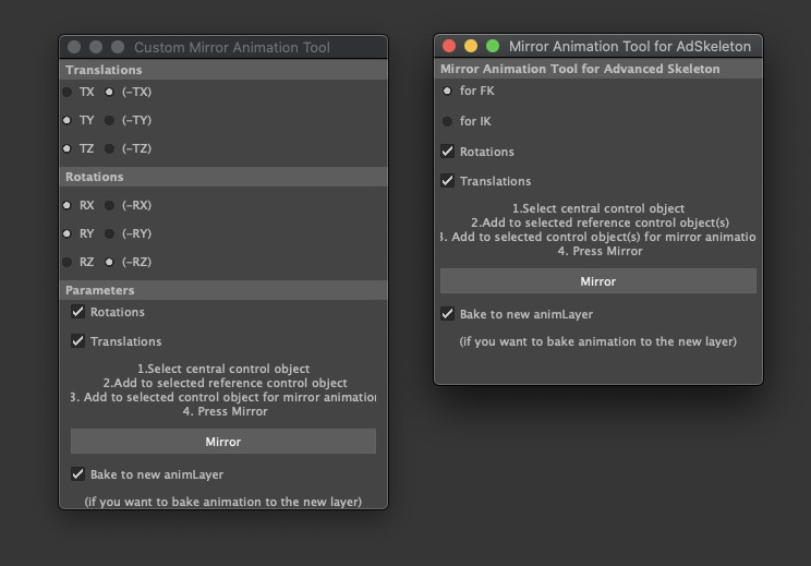 ArtStation - Mirror Animation Tool | Resources