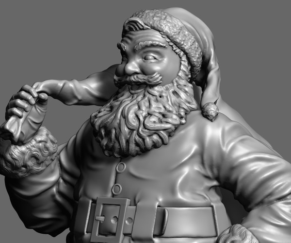 ArtStation - Santa Claus Figurine | Game Assets