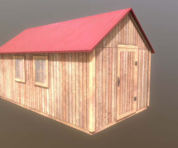 ArtStation - Game Ready Modular Shed | Game Assets