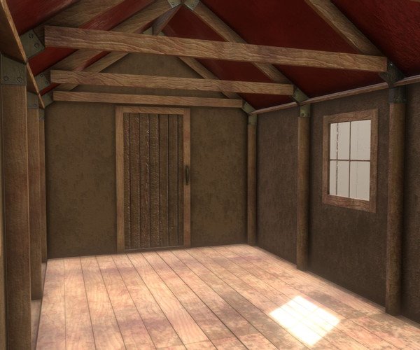 ArtStation - Game Ready Modular Shed | Game Assets