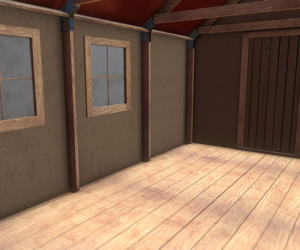 ArtStation - Game Ready Modular Shed | Game Assets