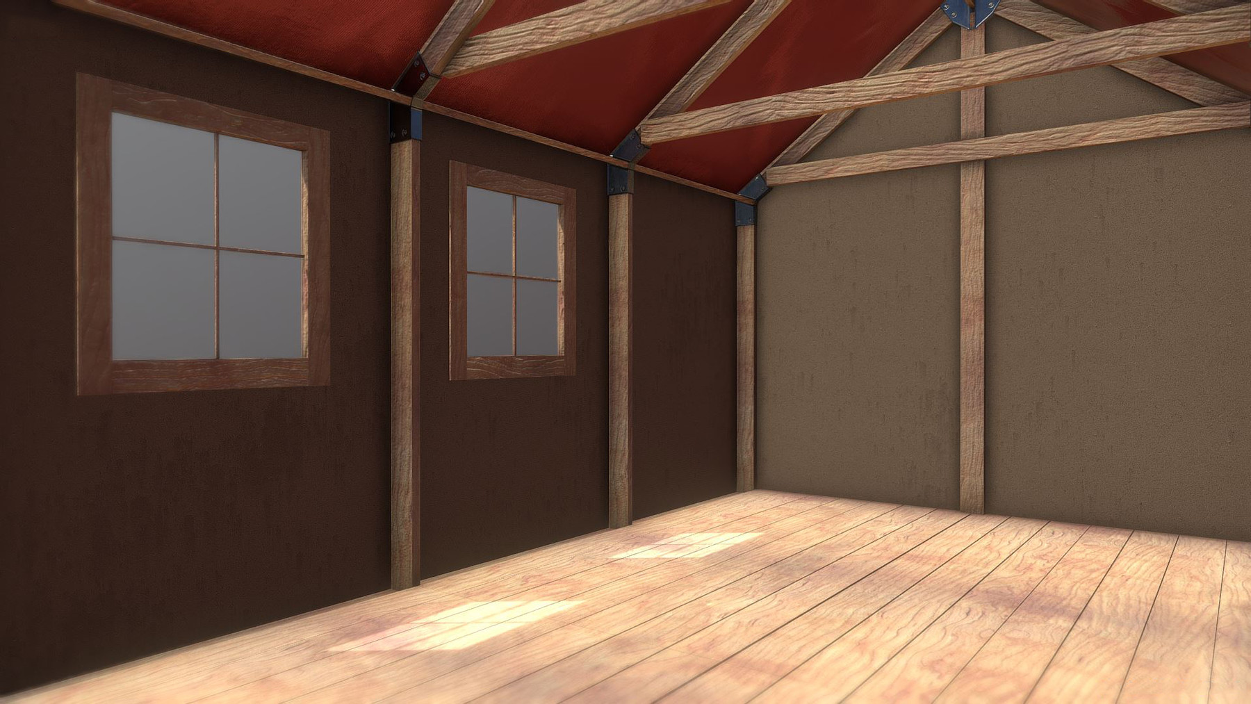 ArtStation - Game Ready Modular Shed | Game Assets