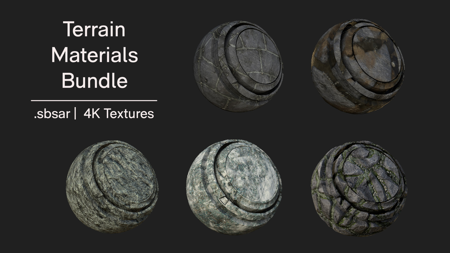ArtStation - Terrain materials Bundle | Game Assets