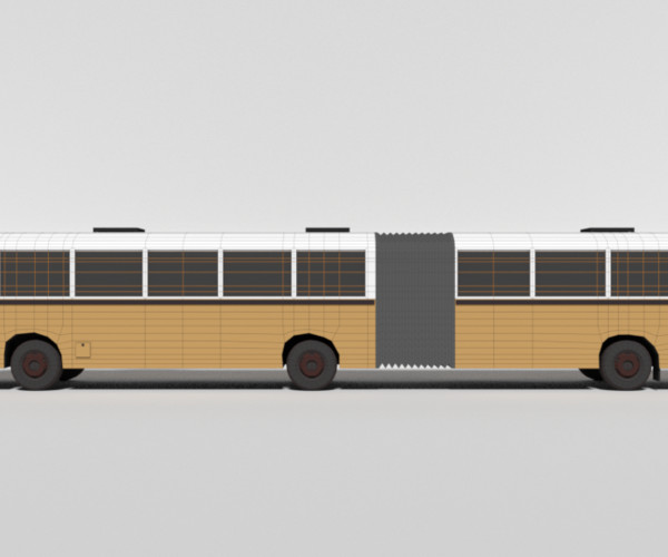 ArtStation - Low Poly Cartoon Retro Bus | Resources