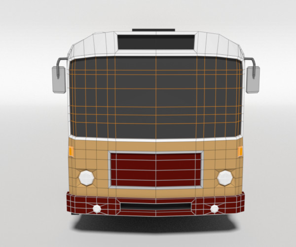 ArtStation - Low Poly Cartoon Retro Bus | Resources