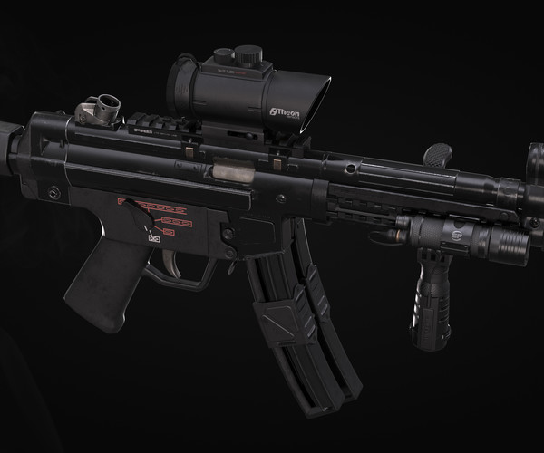 ArtStation - H&K MP5A3 pack (standard factory version and accessories ...