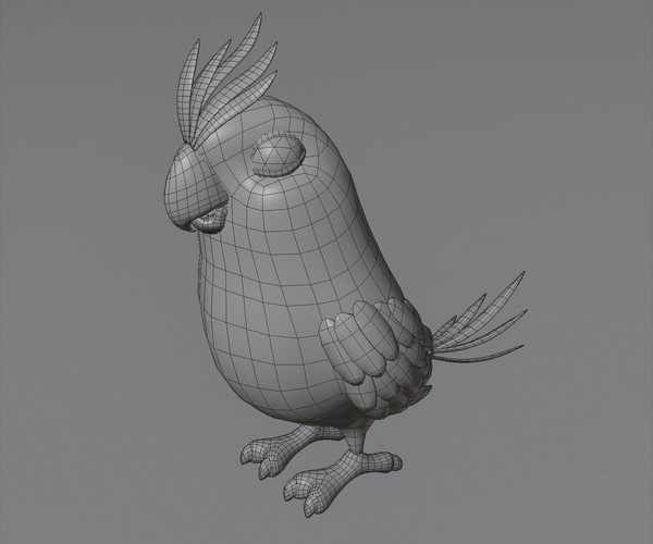 ArtStation - Cartoon Parrot Bird 3D Model | Game Assets