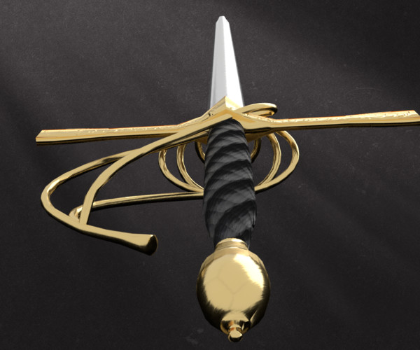 ArtStation - Rapier low poly | Resources