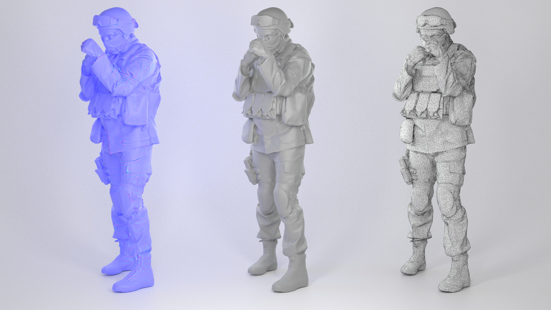 ArtStation - Fully equipped American soldier ready to fight 106 | Game ...