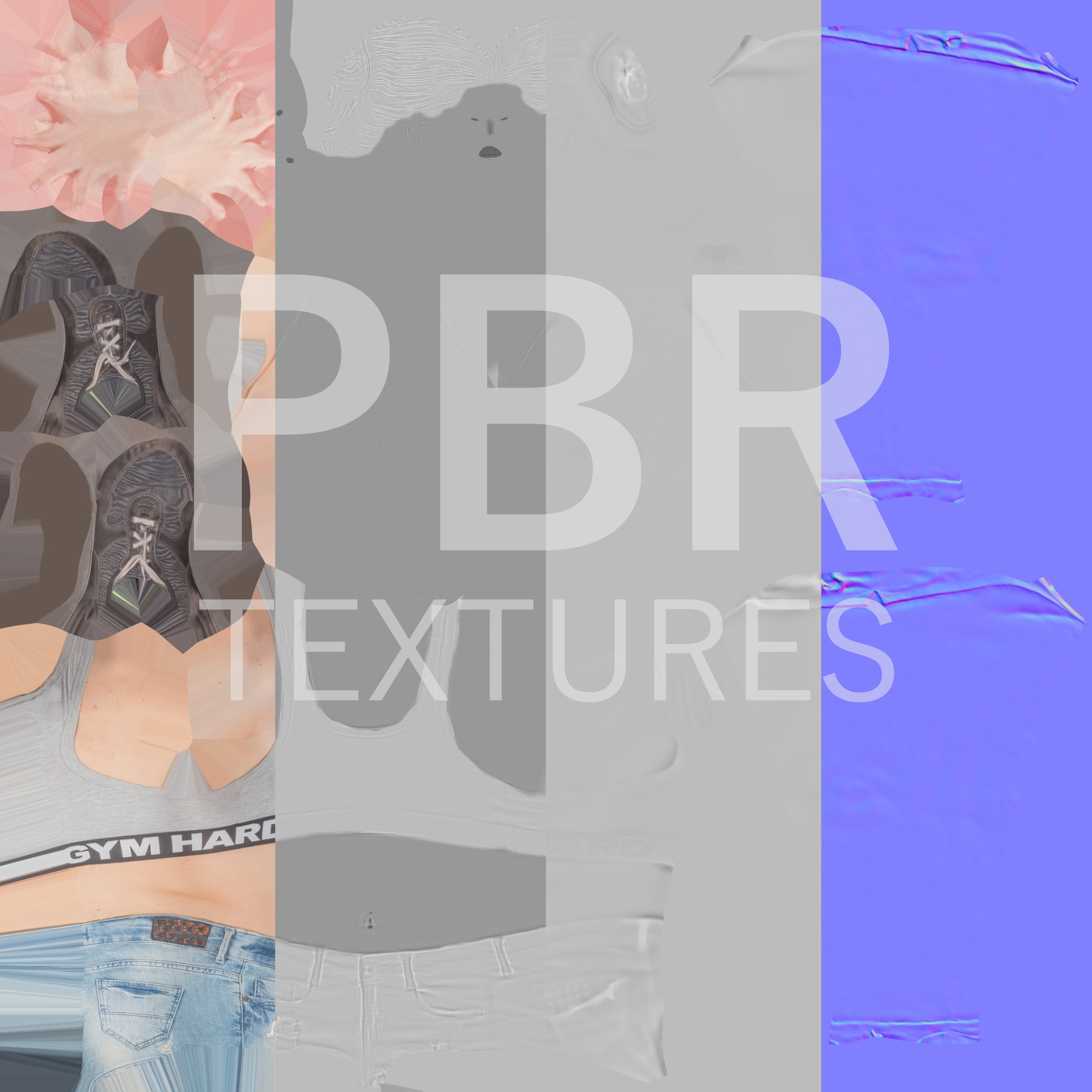 ArtStation - Athletic woman in jeans shorts ready for animation 155 ...