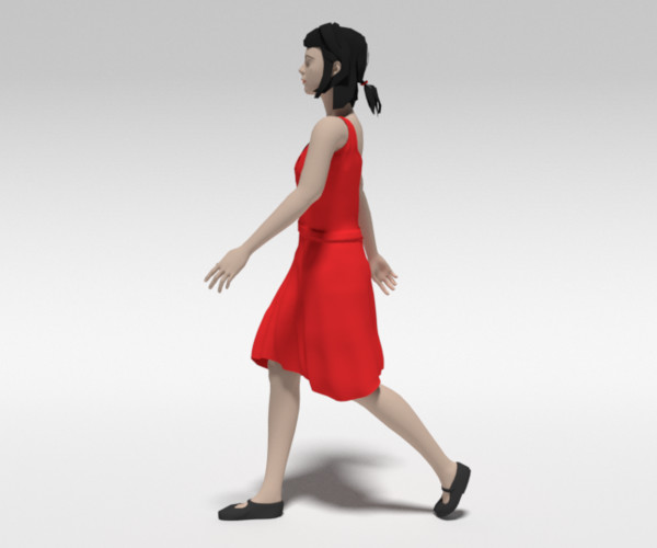 ArtStation - Cartoon Walking Woman | Resources