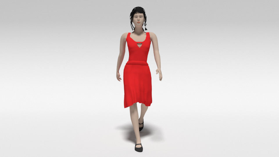 ArtStation - Cartoon Walking Woman | Resources