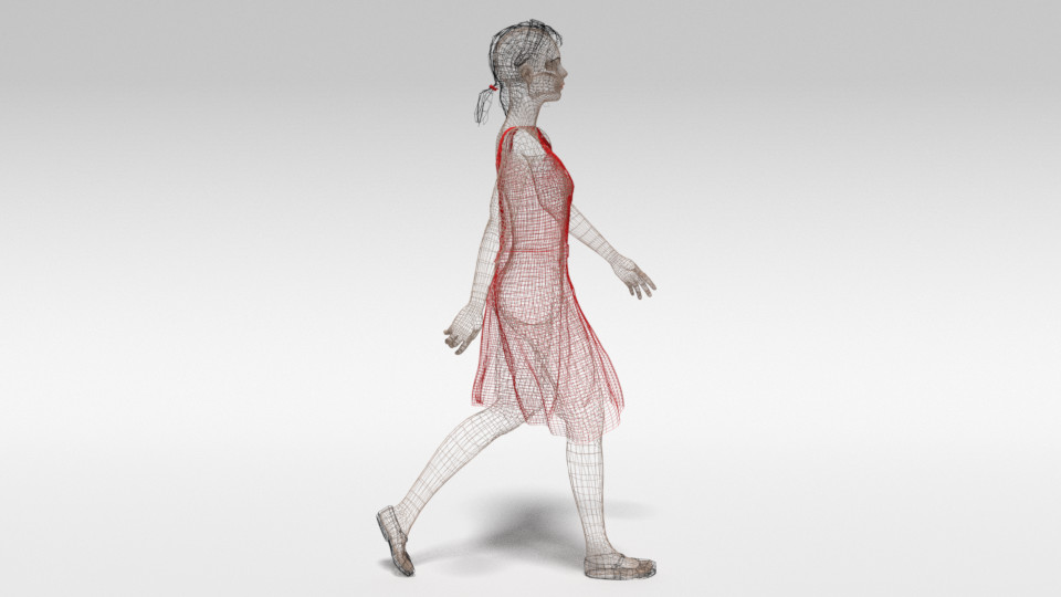 ArtStation - Cartoon Walking Woman | Resources