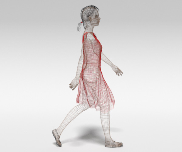 ArtStation - Cartoon Walking Woman | Resources