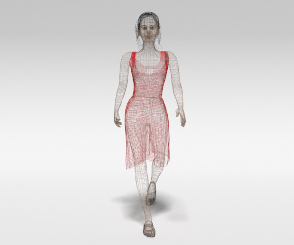 ArtStation - Cartoon Walking Woman | Resources