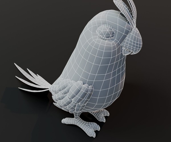 ArtStation - Cartoon Parrot Bird Base Mesh 3D Model | Game Assets