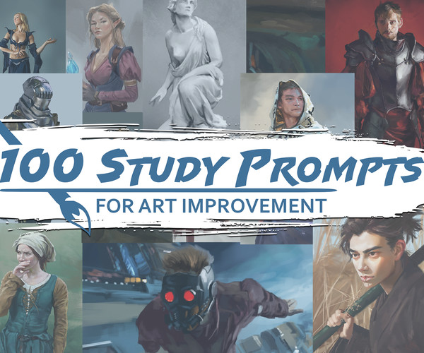 ArtStation - 100 Study Prompts For Art Improvement | Tutorials