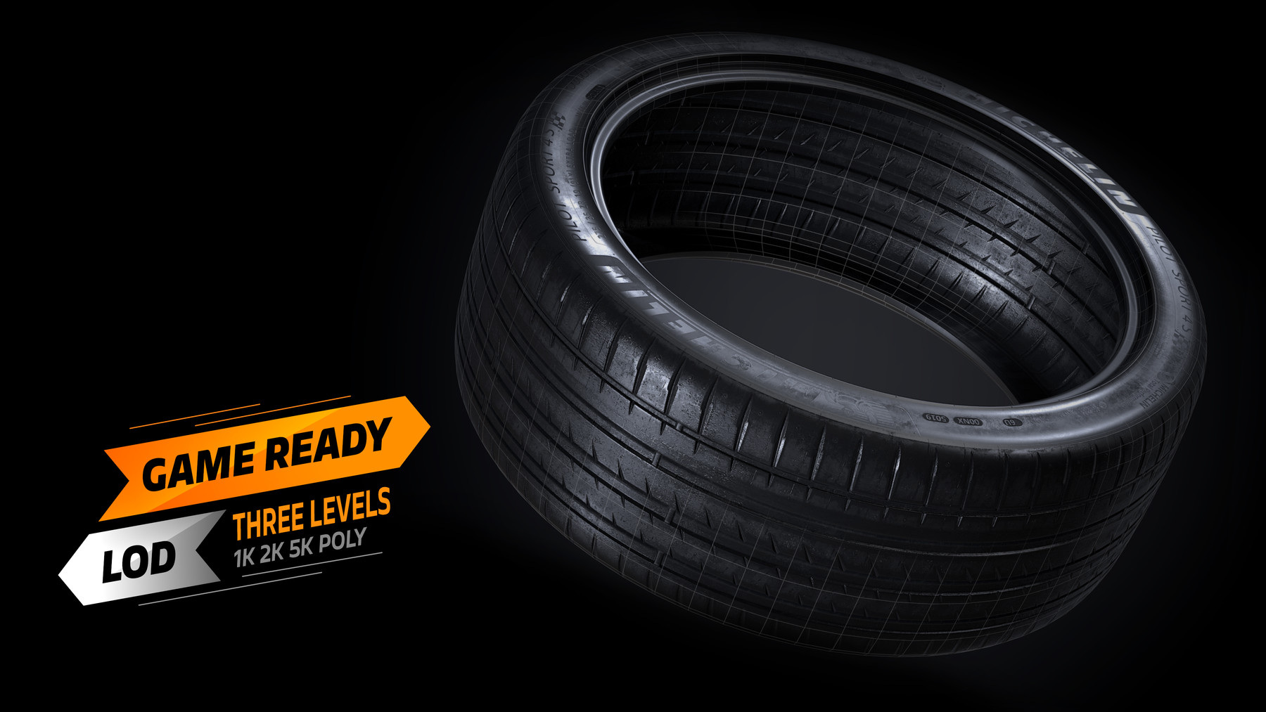 ArtStation - Low Poly 3D Tire, PBR Texture Set | Resources