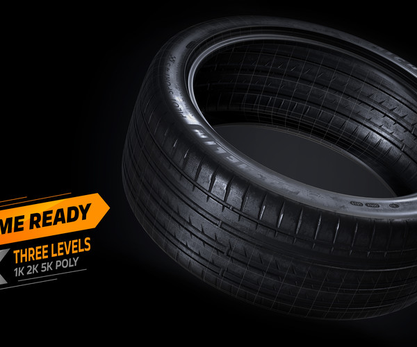 ArtStation - Low Poly 3D Tire, PBR Texture Set | Resources