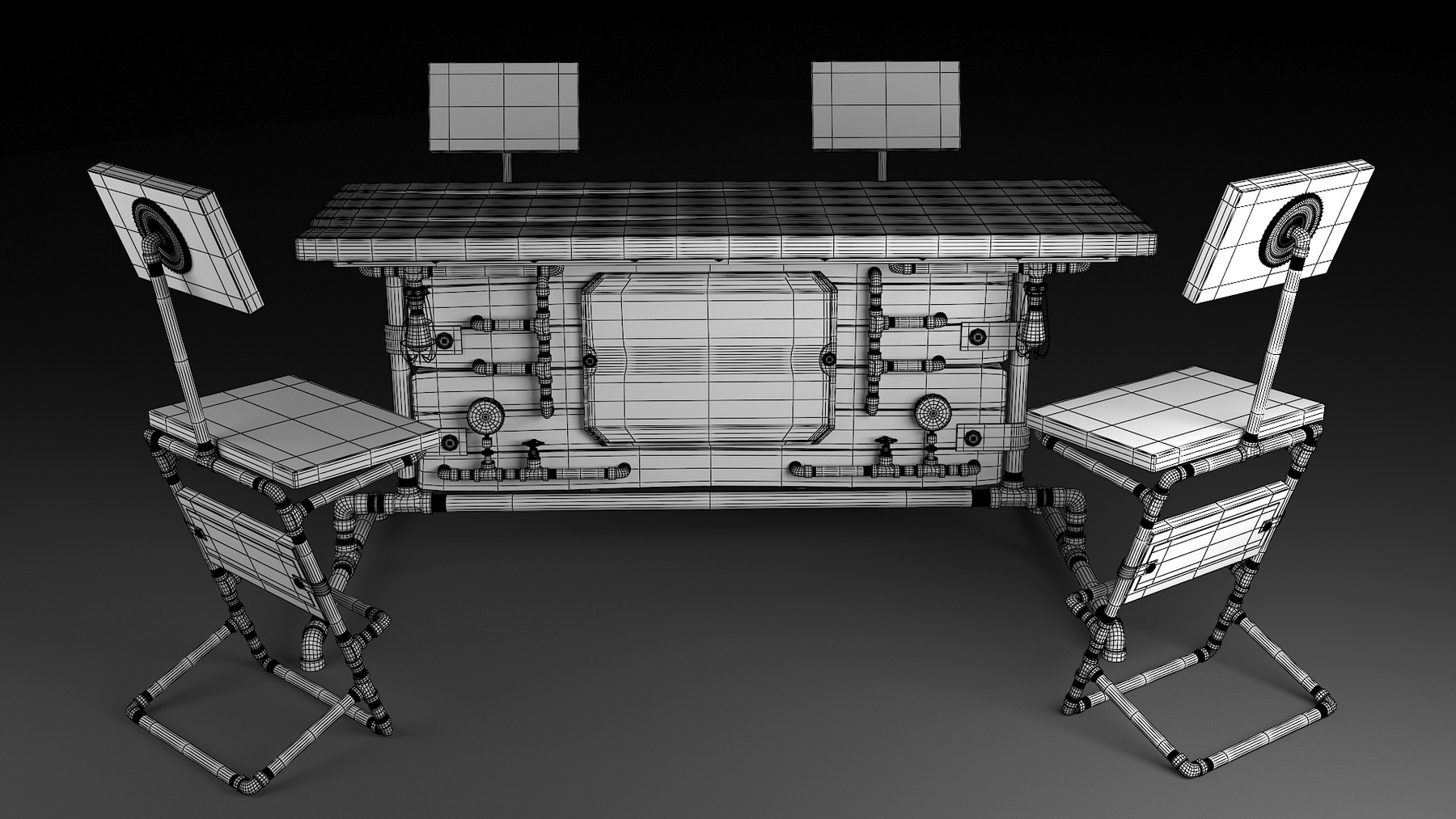 ArtStation - Steampunk Table Set | Resources