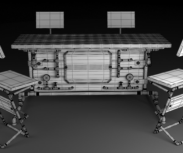 ArtStation - Steampunk Table Set | Resources