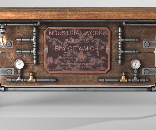 ArtStation - Steampunk Table Set | Resources