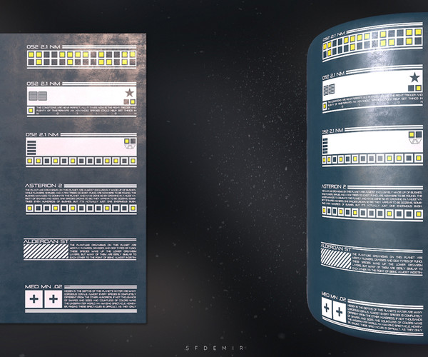 ArtStation - 40 - Sci-Fi Alpha Decal Map Collection | Brushes