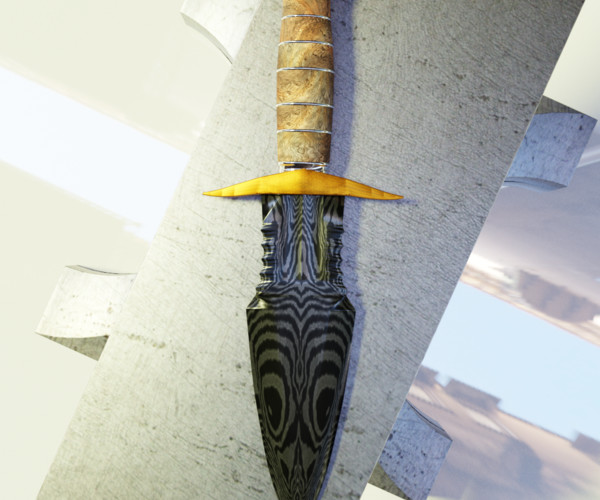 ArtStation - Damascus Leaf Dagger | Resources