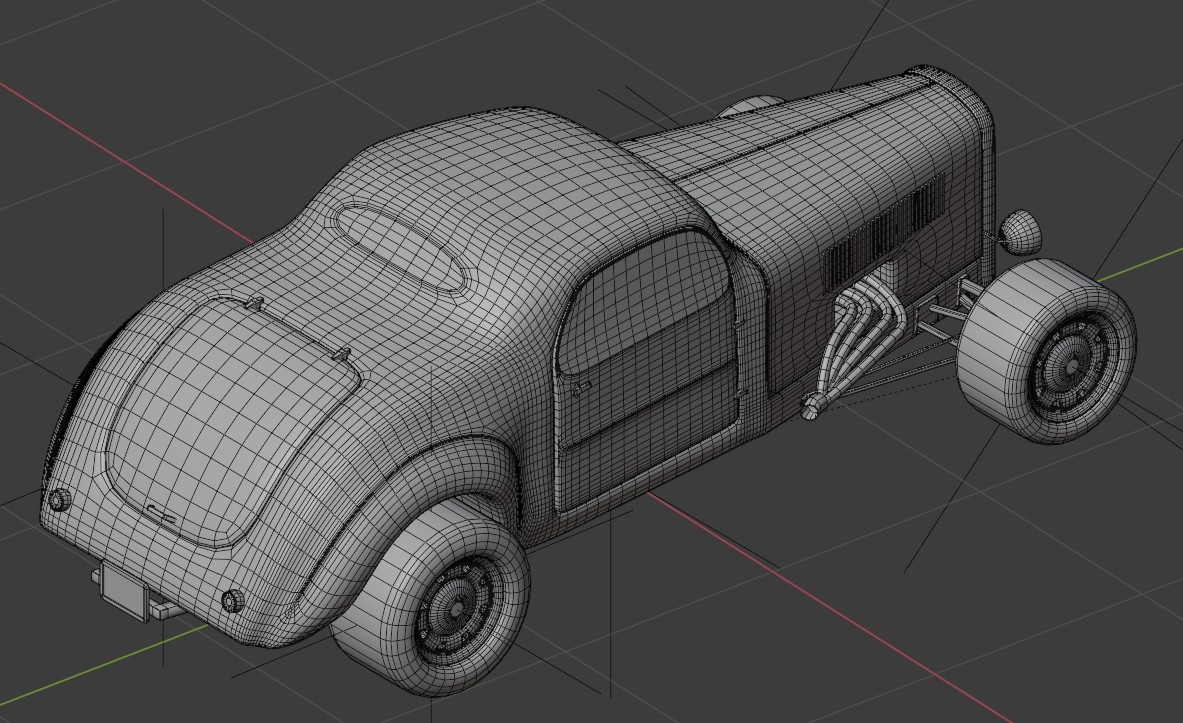 ArtStation - Hot Rod - Game-ready car | Game Assets