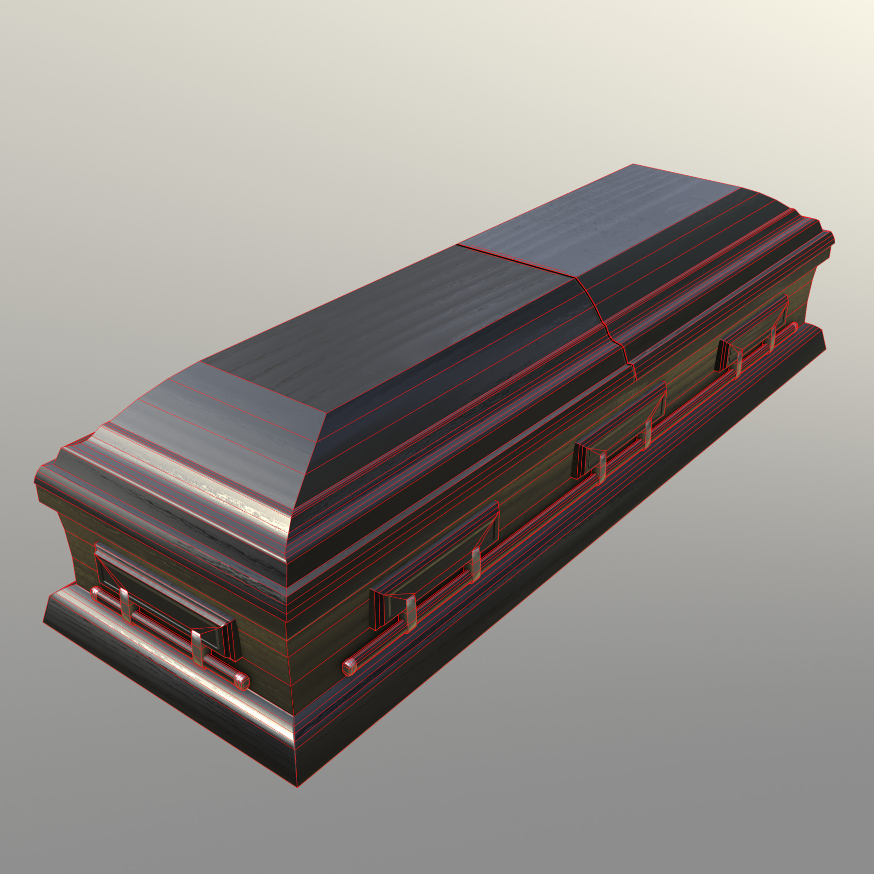 ArtStation - Wooden Casket Black | Game Assets
