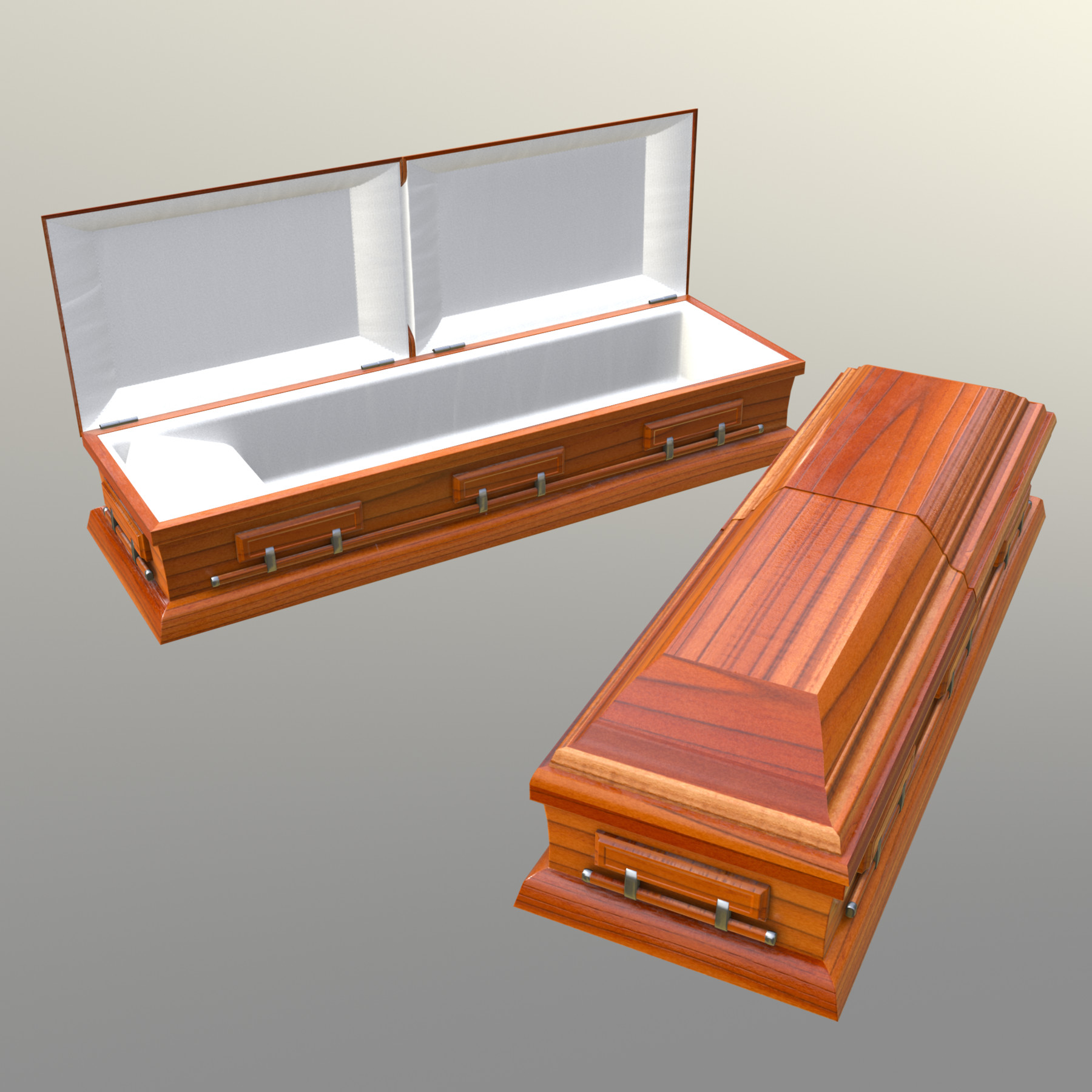 ArtStation - Wooden Casket Cherry | Game Assets