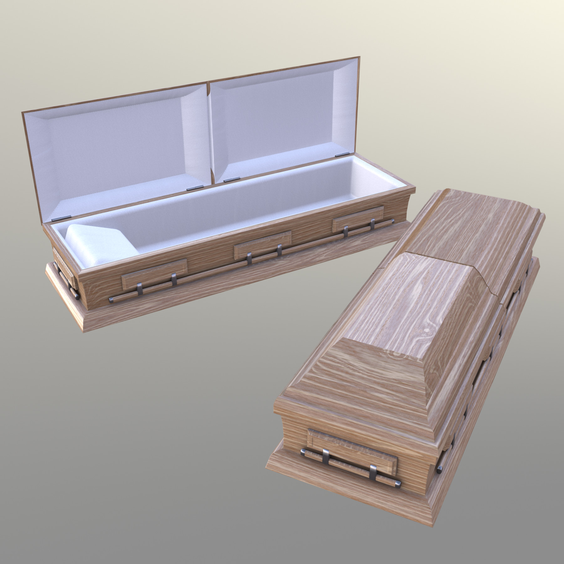 ArtStation - Wooden Casket Oak | Game Assets
