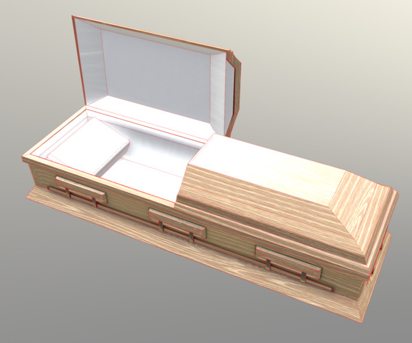 ArtStation - Wooden Casket Oak | Game Assets