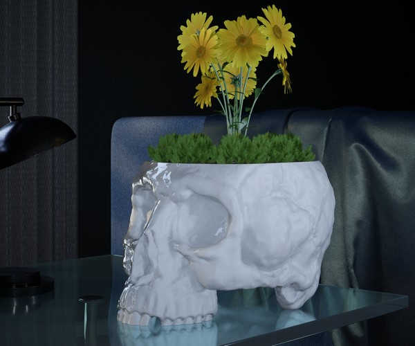 ArtStation - Skull Vase High Poly | Resources