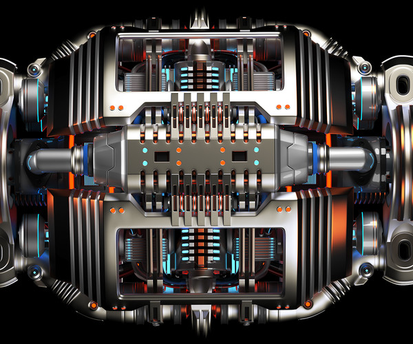 ArtStation - Sci Fi Generator Kitbash Element 3D model | Resources