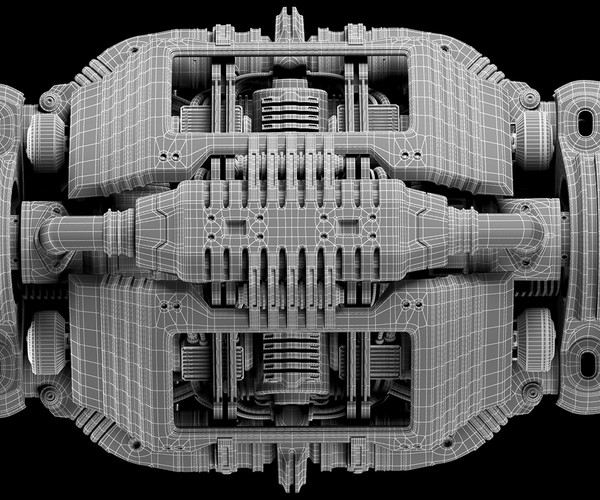 ArtStation - Sci Fi Generator Kitbash Element 3D model | Resources