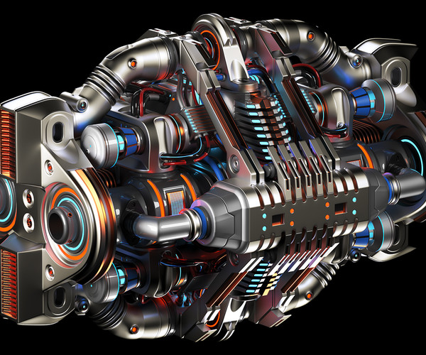 ArtStation - Sci Fi Generator Kitbash Element 3D model | Resources