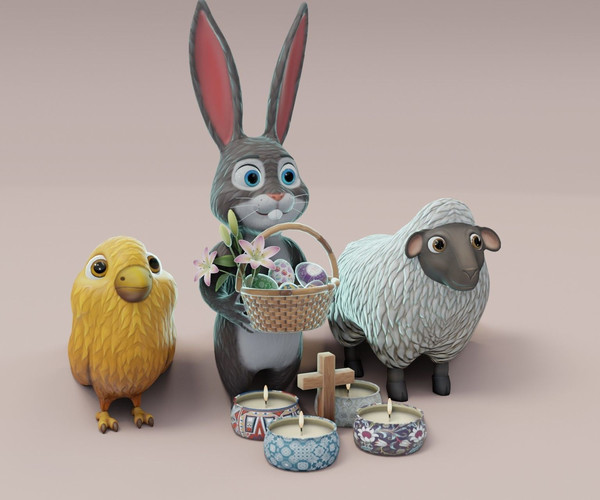 ArtStation - Easter 3D Model | Game Assets