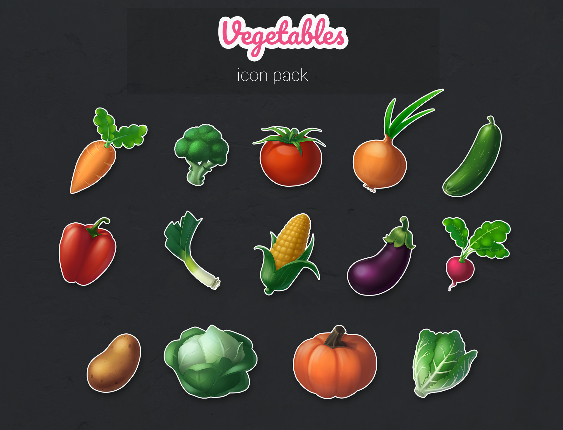 ArtStation - 2D Vegetables High qualiry pack | Game Assets