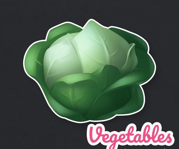 ArtStation - 2D Vegetables High qualiry pack | Game Assets