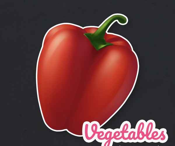 ArtStation - 2D Vegetables High qualiry pack | Game Assets