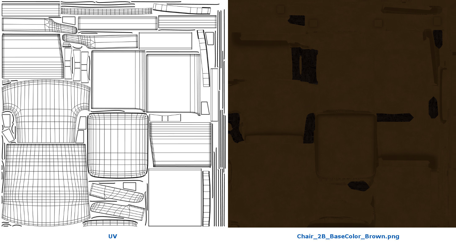 ArtStation - Chair 2B | Game Assets